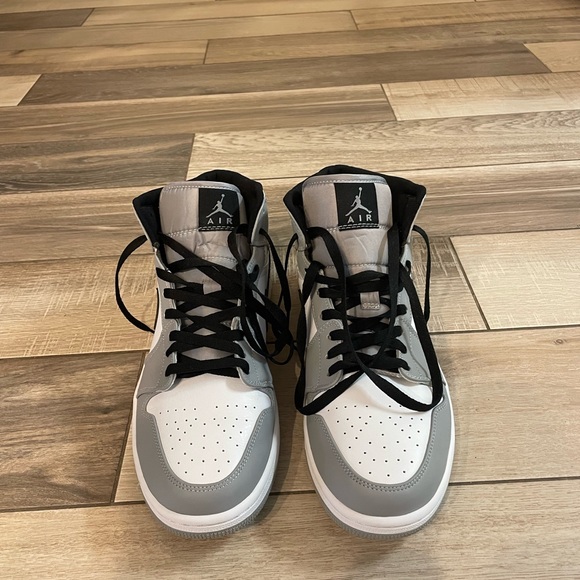 Jordan | Shoes | Air Jordan Mid Light Smoke Grey | Poshmark
